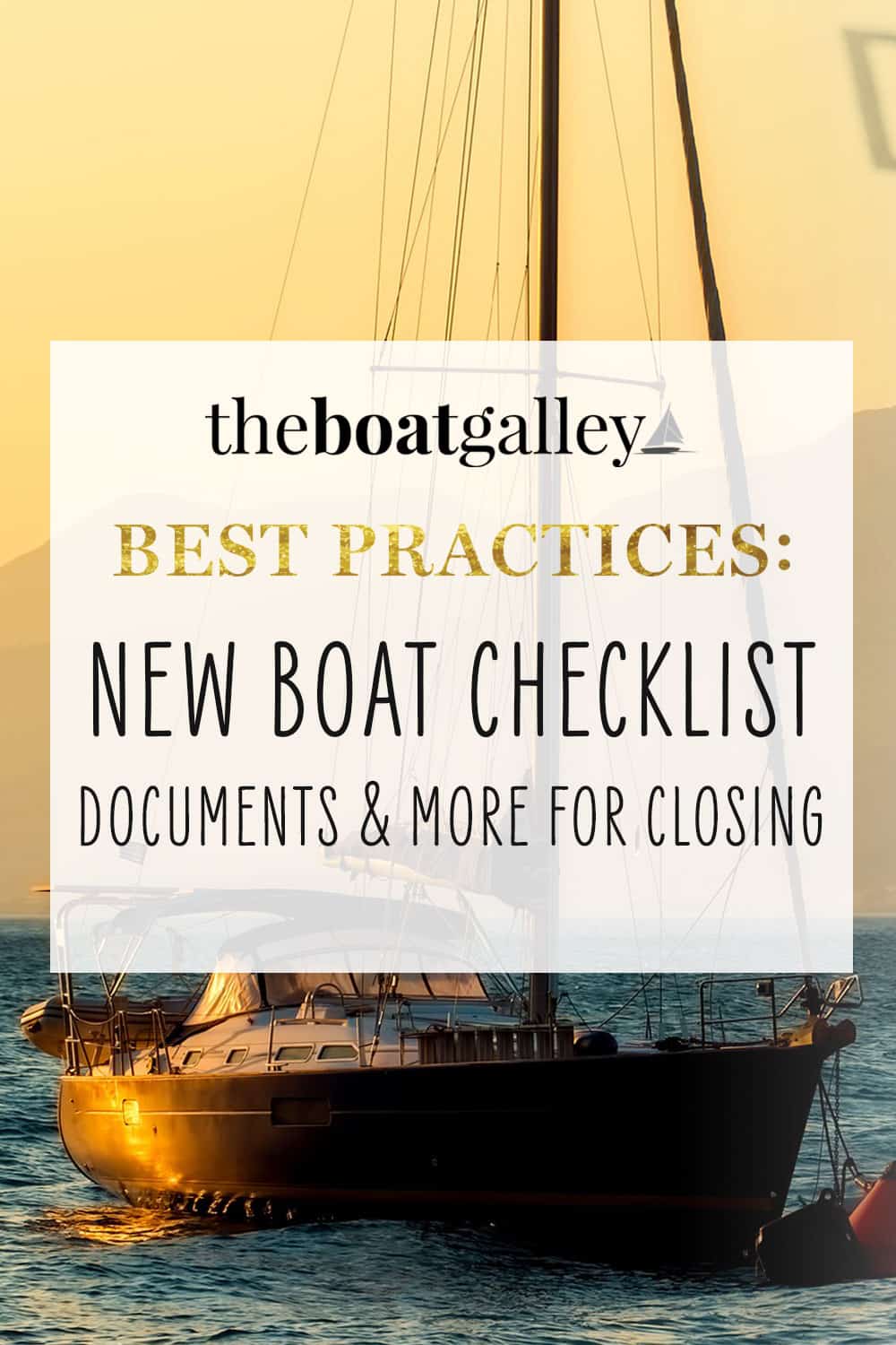 Checklists & Downloads | The Boat Galley